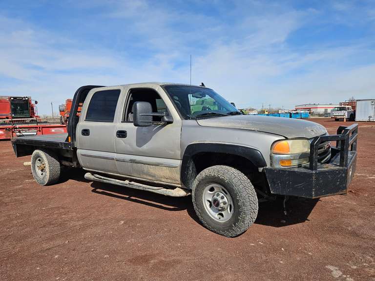 2006 GMC Sierra 4x4 Diesel Flatbed Truck - Armstrong Western LLC