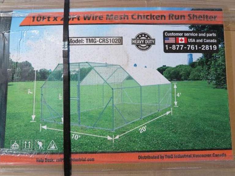 TMG • 10' x 20' Wire Mesh Chicken Run Shelter - Armstrong Western LLC