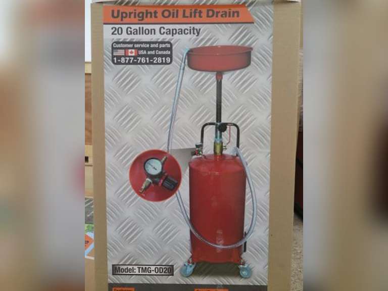 TMG • 20 Gallon Upright Oil Lift Drain - Armstrong Western LLC