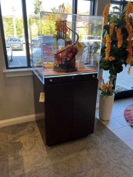 Nice Floor Model Upright Slide-Out Display Case - Auctions ASAP