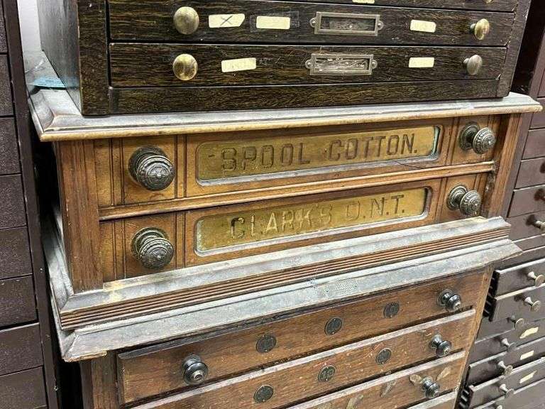 2 Drawer Clarks ONT Thread Cabinet - Auctions ASAP