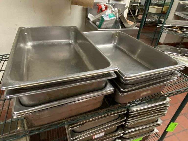 Steam Table Insert Pans, check pictures for dimen - Auctions ASAP