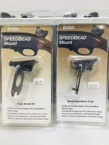 2 Burrus SPEEDBEAD Mount for 12ga Benelli M1 & Ben - Auctions ASAP
