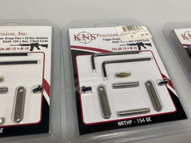 3 KNS Precision Trigger Group Pins DE AR15/M16 G2 - Auctions ASAP