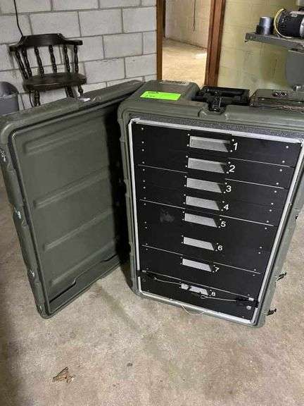 Military MASH Medical Drawer Cabinet - Auctions ASAP