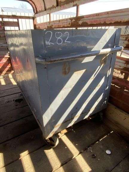 Industrial 4 Wheel Scrap Trolley Metal Cart - Auctions ASAP