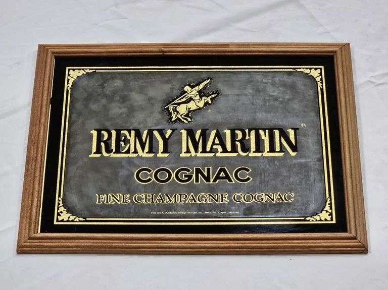 Remy Martin Cognac "Centaur" Bar Mirror - Auctions ASAP