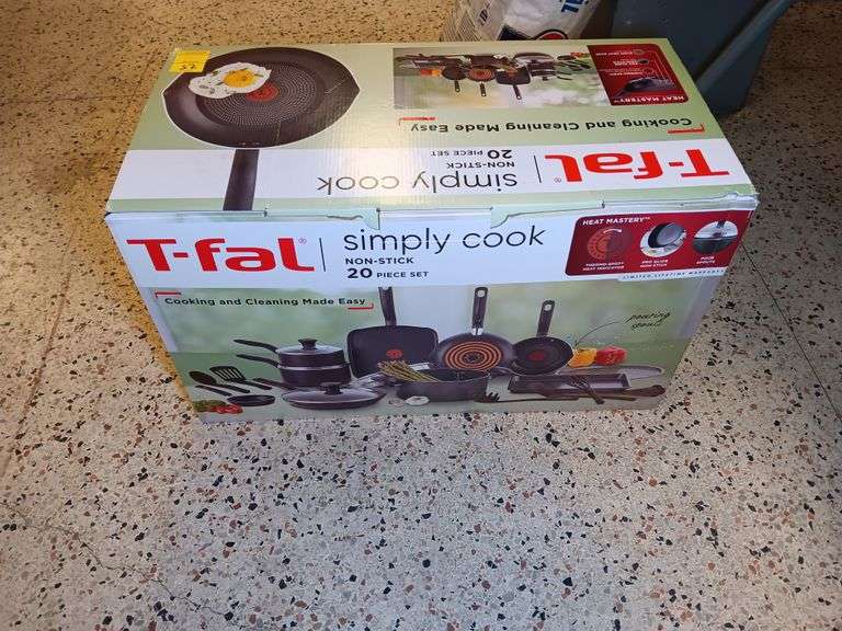 T-fal 20 Piece Set (new in box) - Auction Solutions, Inc - Celebrating ...