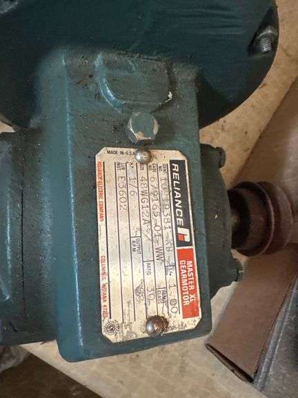 Reliance Gearmotor - Auction Solutions, Inc - Celebrating 25 Years