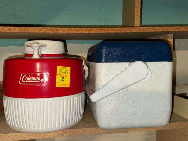 Coleman Water Dispenser and Small Cooler - Auction Solutions, Inc ...