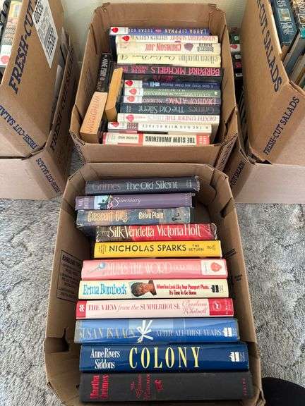 (2) Boxes of Assorted Books - Auction Solutions, Inc - Celebrating 25 Years