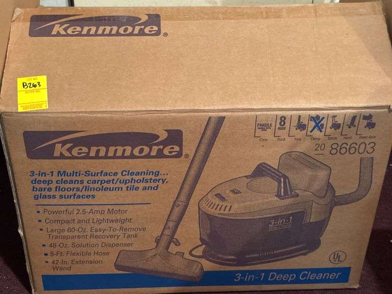 Kenmore 3-In-1 Multi Surface Deep Cleaner (new in box) - Auction ...