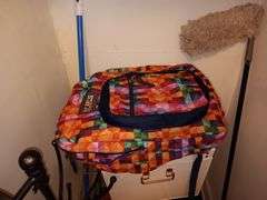 Contents of Closet: Thirty-One Bags, Backpacks, Shelving, and Other ...