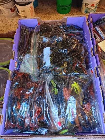 Box Assorted Plastic Baits - Auction Solutions, Inc - Celebrating 25 Years