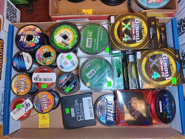 (28) Spools Fishing Line (new) - Auction Solutions, Inc - Celebrating ...