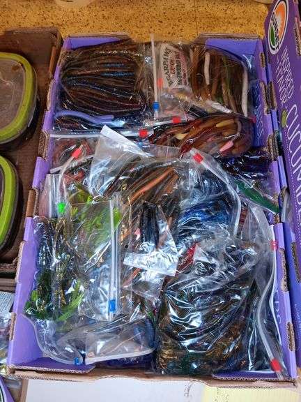 Box Assorted Plastic Baits - Auction Solutions, Inc - Celebrating 25 Years