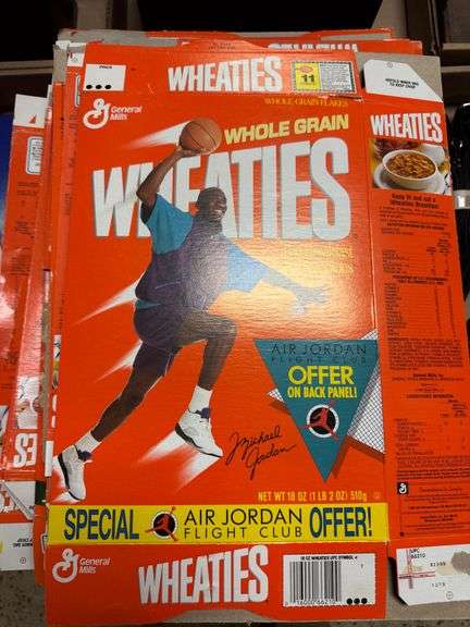 Stack of Michael Jordan Wheaties Boxes (assorted styles) - Auction ...