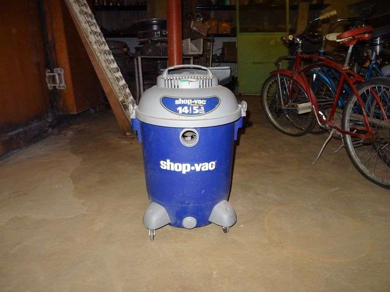 Blue shop vac with accessories - Auction Solutions, Inc - Celebrating ...