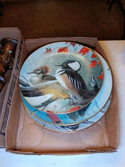 (1) North American Ducks Plate and (2) American Waterbirds Plates ...