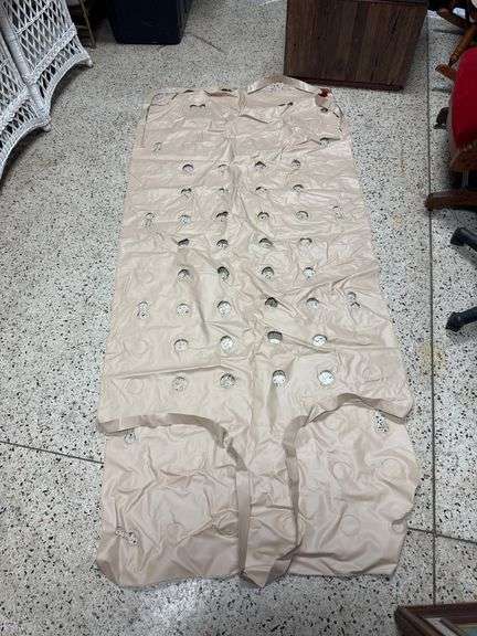 Khaki Colored Inflatable Waffle Mattress - Auction Solutions, Inc ...