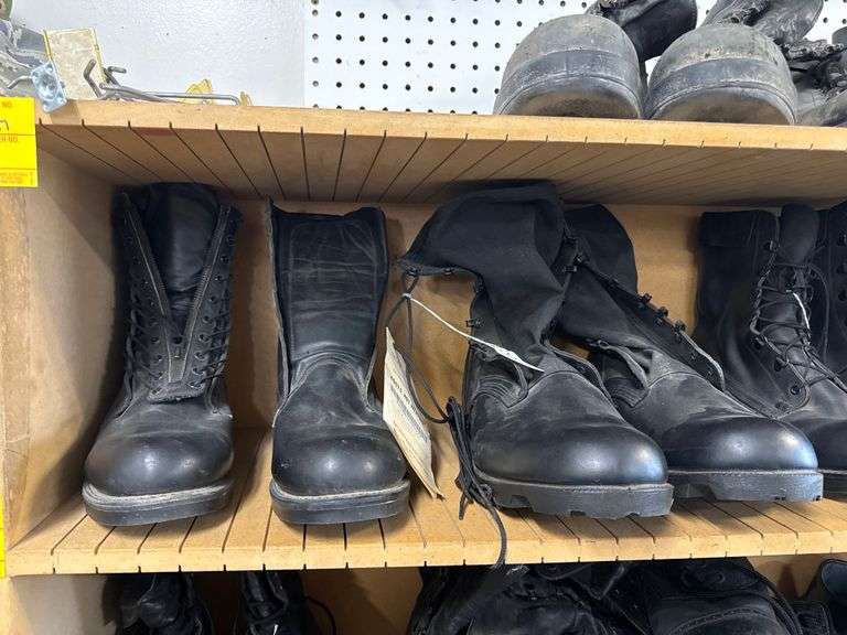 (4) Pairs Assorted Military Shoes - Auction Solutions, Inc ...