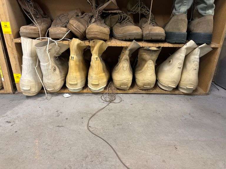 (4) Pairs Assorted Military Mickey Mouse Boots - Auction Solutions, Inc ...