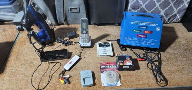 Iron, like new cordless telephones, Blood Pressure testing kit ...