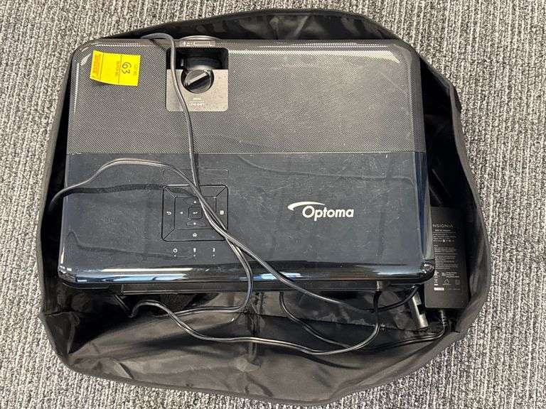 Optoma 4K Projector VDUHDUGALV with Bag - Auction Solutions, Inc ...