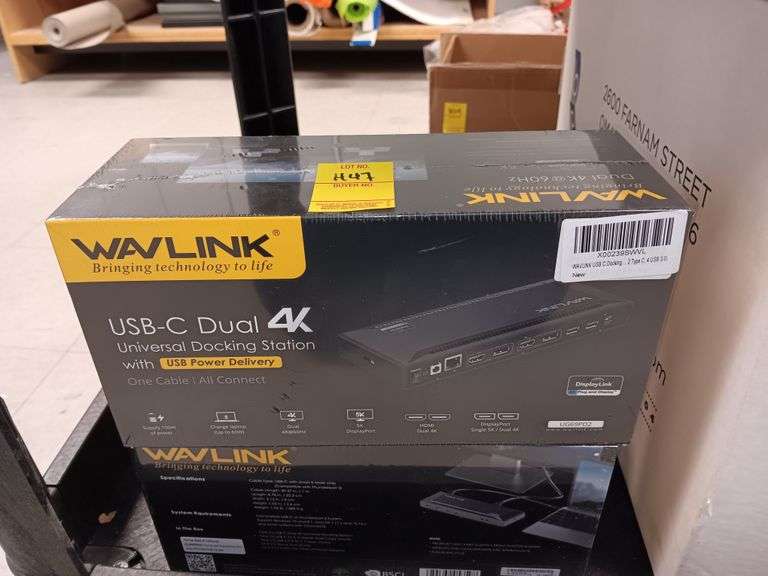 Wavlink USB-C Dual 4K Universal Docking Station with USB Power Delivery ...