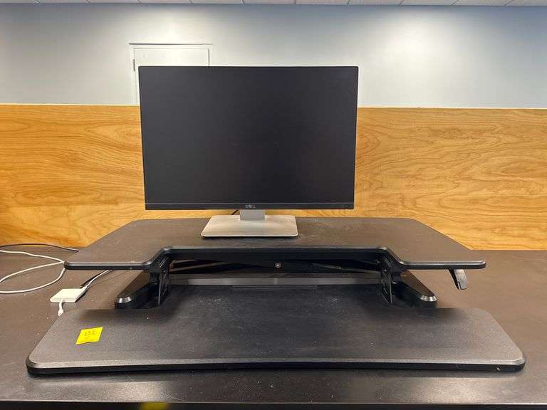 Dell U2415B Monitor with Varidesk Pro Plus 36" Standing Desk Adapter ...