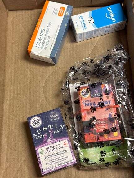 Doggie CBD Tinctures and Duexis Tablet Samples - Auction Solutions, Inc ...
