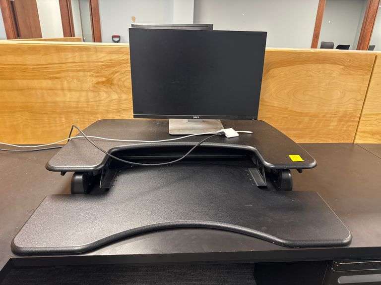 Dell U2415B Monitor with Varidesk Pro Plus 36" Standing Desk Adapter ...