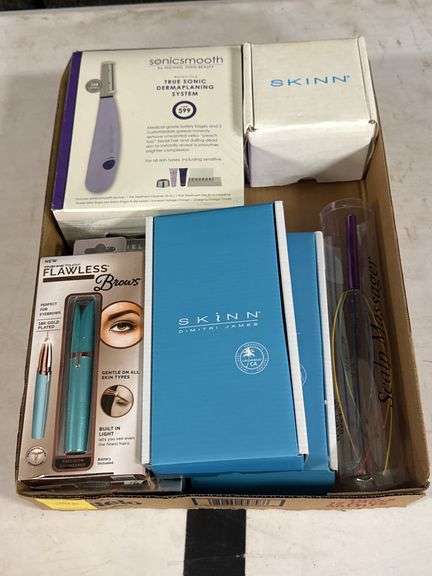 SonicSmooth Dermaplane System, Flawless Brows, Head Massager, (2 ...