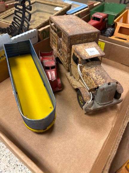 Lumar Lines Semi Trailer Piece, Metal Master Red Truck, and Heinz Metal ...