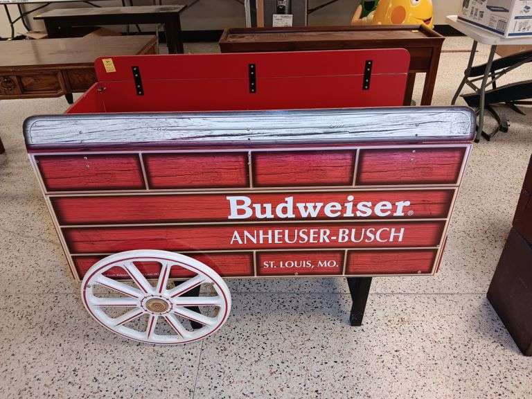 Budweiser Anheuser Busch Wagon Store Display Piece - Auction Solutions ...