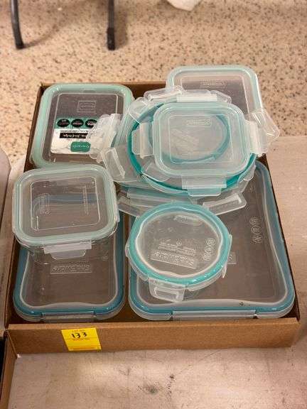 Glass Tupperware with Locking Lids - Auction Solutions, Inc ...