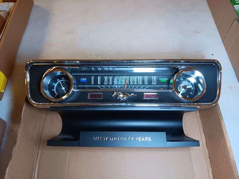 Mustang 50 Years Clock/Radio - Auction Solutions, Inc - Celebrating 25 ...