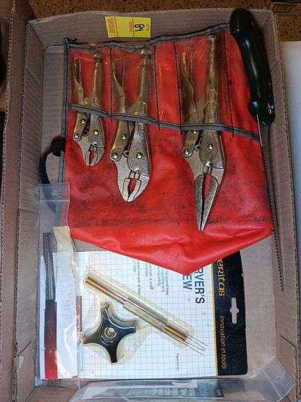 Vise-Grip Set, Saw, and Carver's Screw - Auction Solutions, Inc ...
