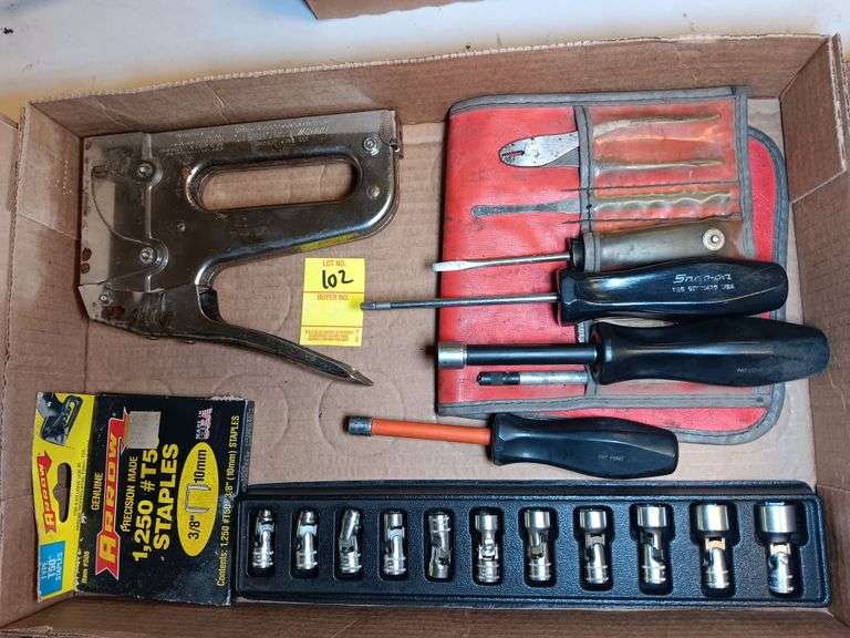 Snap On Ignition Tune-Up Set, Stapler, Socket Set, Screwdrivers, and ...