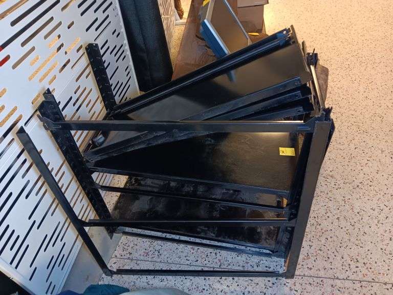 Disassembled Black Racking - Auction Solutions, Inc - Celebrating 25 Years