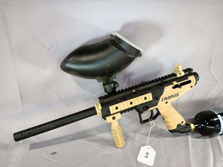 Cronus Paintball Gun with Dispenser and Canister - Auction Solutions ...