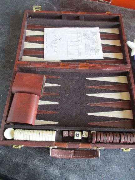 Bat gammon Game & Figurines w/ Interchangeable Hands - Auction ...