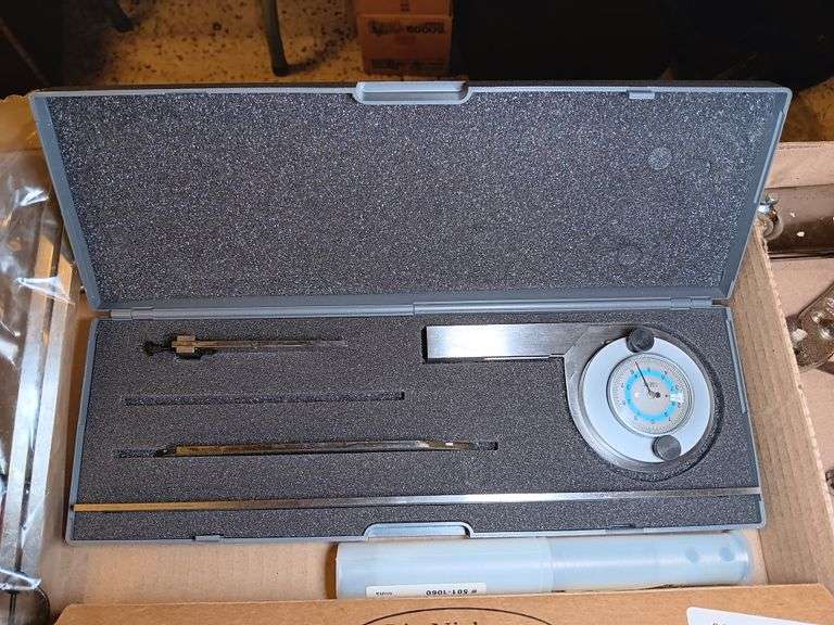Dial Protractor, Corner Chisel, and Other Woodworking Tools - Auction ...