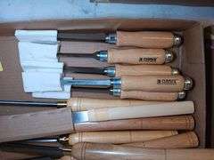 Bodger Tools and Narex Woodworking Chisels - Auction Solutions, Inc ...