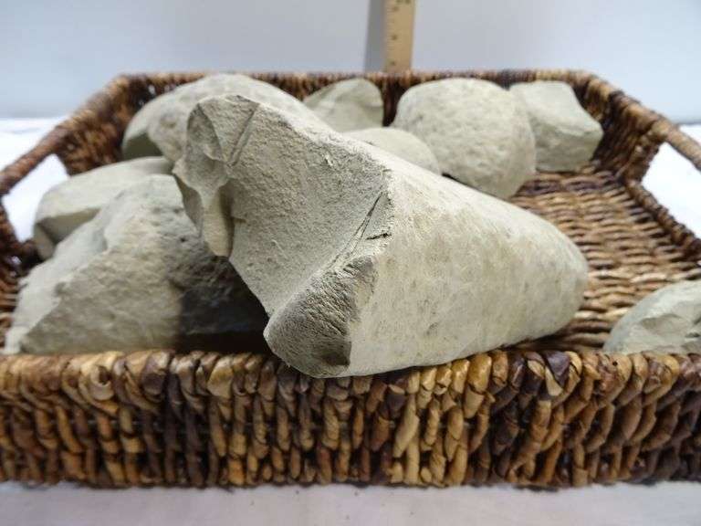 Imported Irish Limestone Rocks & Tray - Auction Solutions, Inc ...