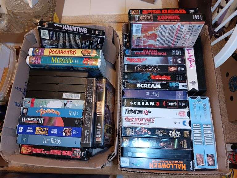 (2) Boxes of VHS Tapes - Auction Solutions, Inc - Celebrating 25 Years