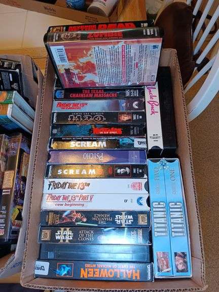 (2) Boxes of VHS Tapes - Auction Solutions, Inc - Celebrating 25 Years