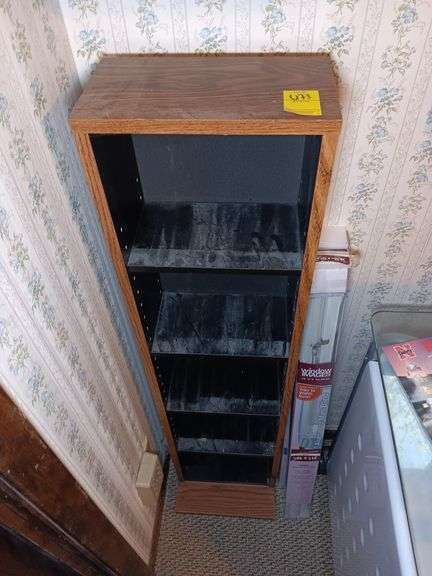 Wooden DVD Rack and Mini Blinds - Auction Solutions, Inc - Celebrating ...