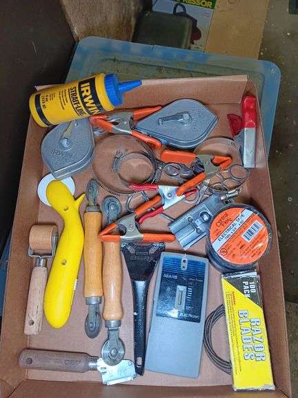 Screen Cutters, Razor Blades, Electrical Tape, Clamps, and Other Items ...