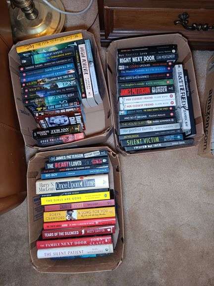 (3) Boxes of Fiction Books - Auction Solutions, Inc - Celebrating 25 Years